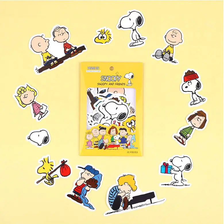Snoopy Sticker Pack - 12 Pcs. – Shop Merci Milo