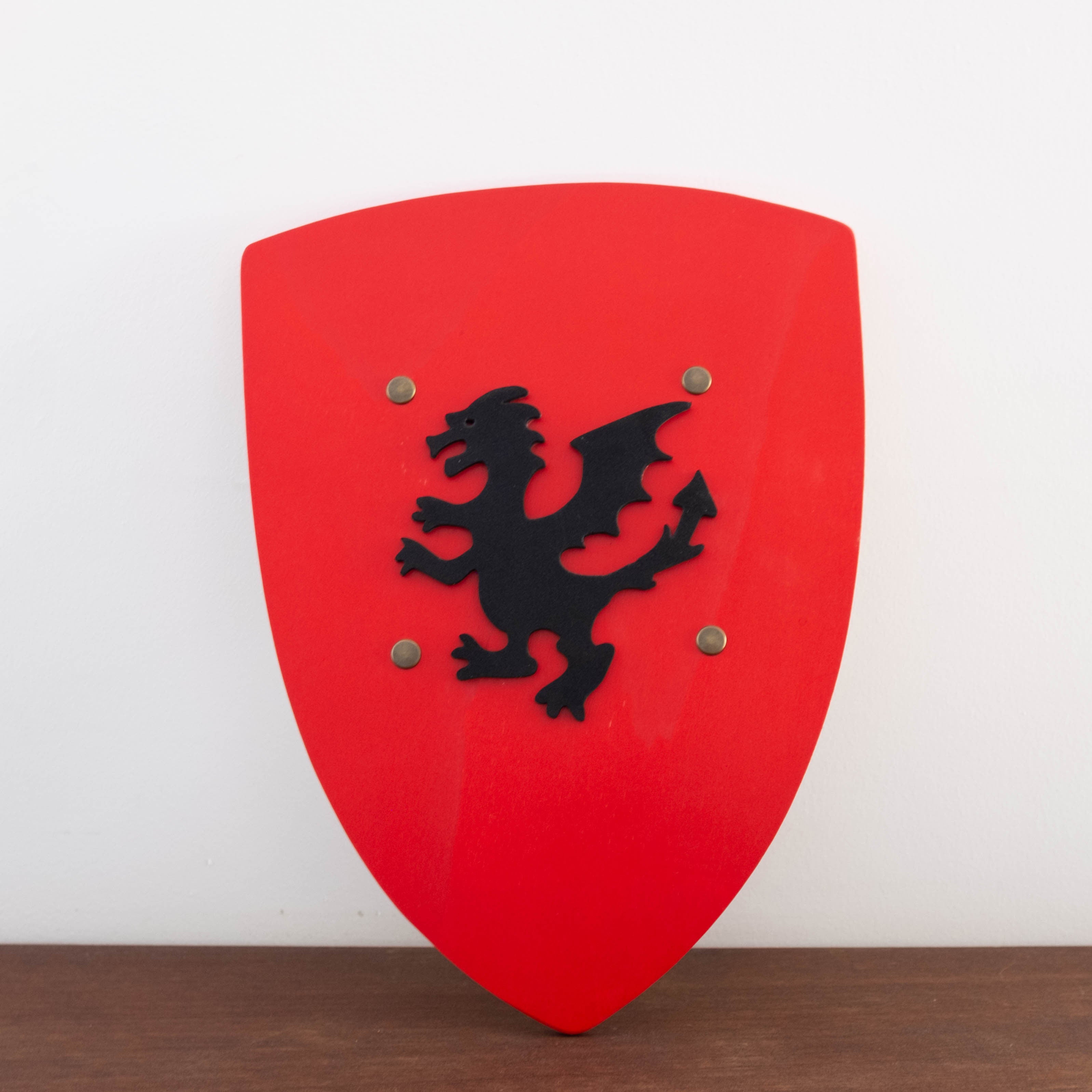 NEW Wooden Knight Shield- Red Dragon – Shop Merci Milo