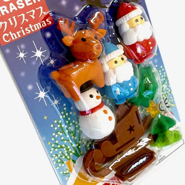Japanese Erasers- Limited Edition Christmas | Shop Merci Milo