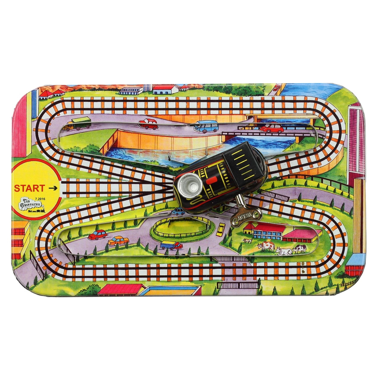 German Tin Train Toy with Tin Track Plate – Shop Merci Milo