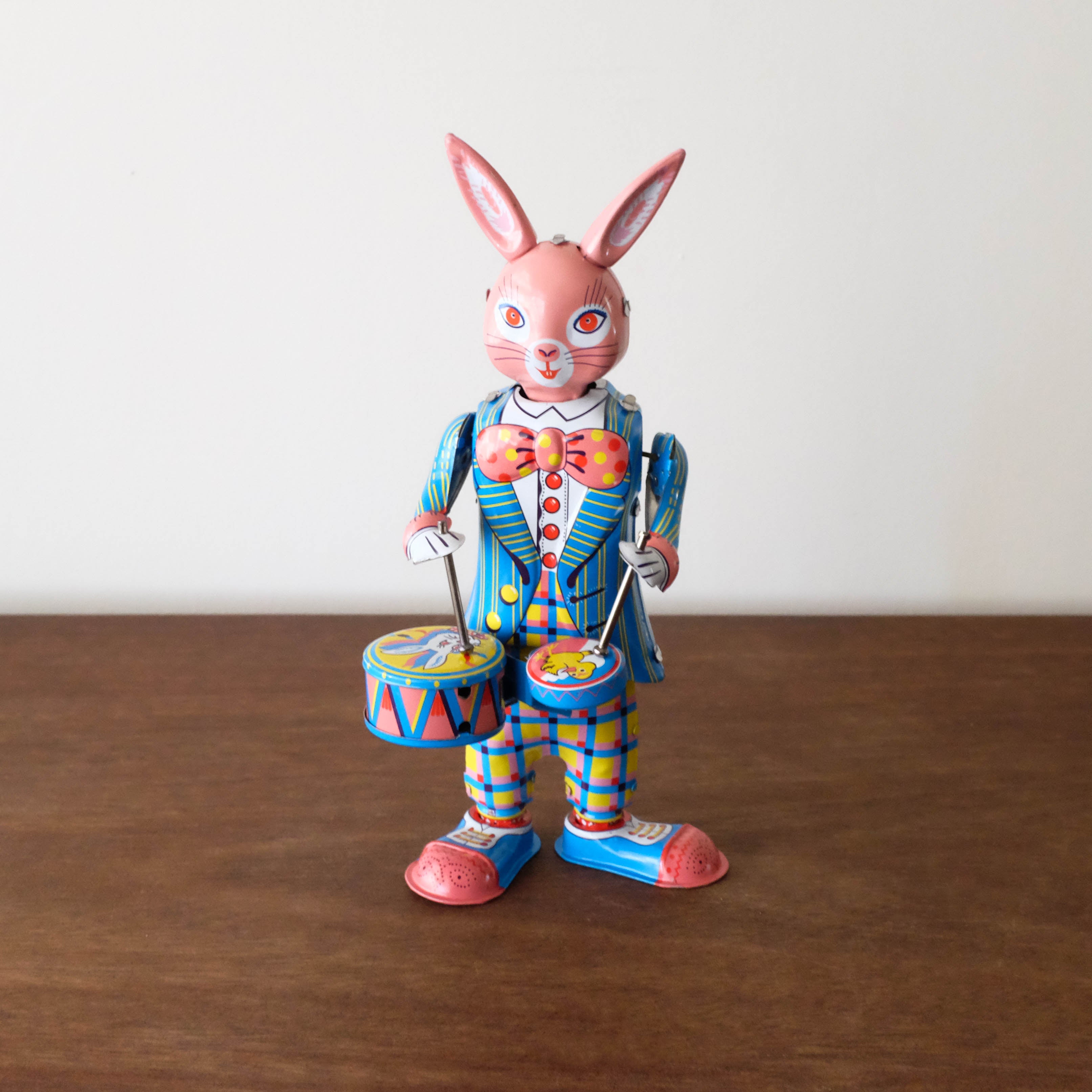 Retro Tin Toy- Drummer Rabbit Bunny – Shop Merci Milo