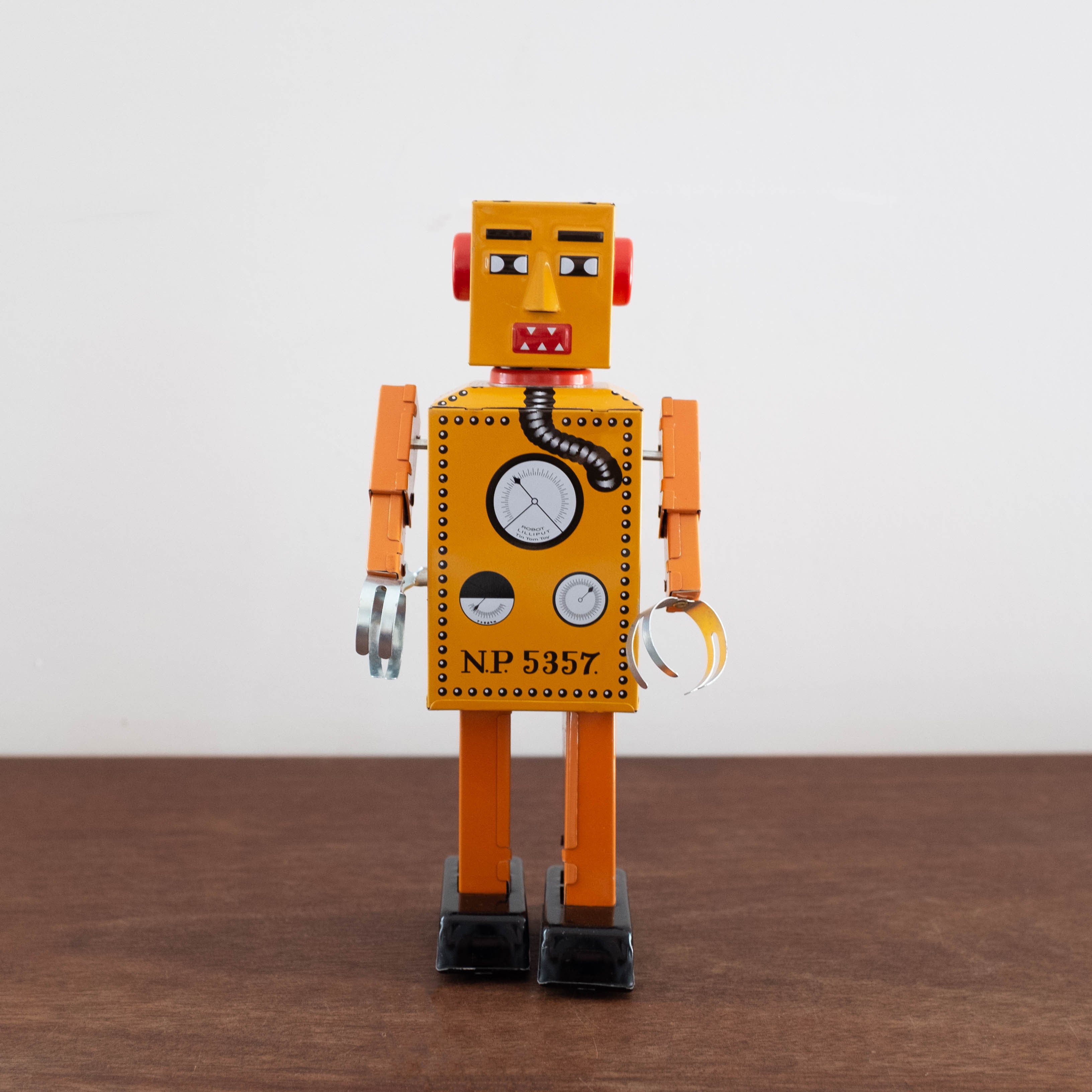 NEW Tin Robot Collectible- Lilliput Orange Large – Shop Merci Milo